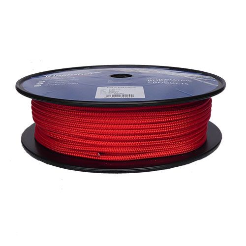 6mm Solid Red Polyester Braid on Braid Rope | Ropes Direct – RopesDirect